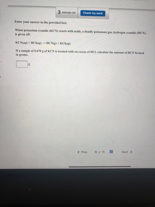Solved 3 attempts left Check my work Enter your answer in | Chegg.com