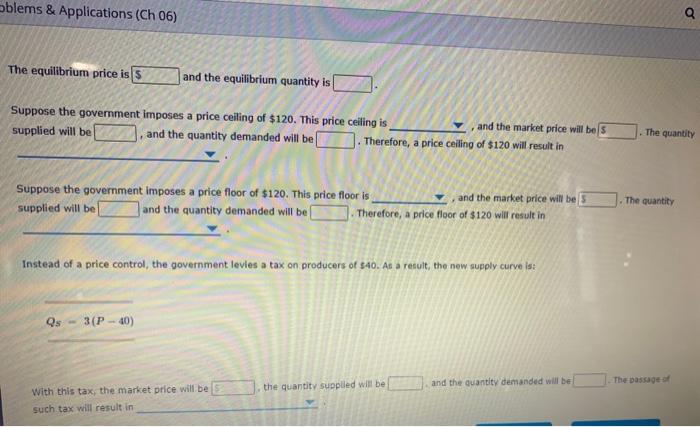 Solved 10. Problems and Applications Q10 A market is | Chegg.com