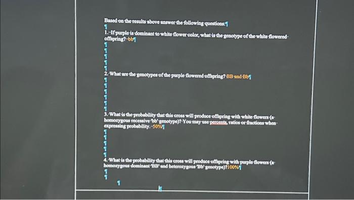Solved 1. → Assigna letter for the trait.Use a capital | Chegg.com