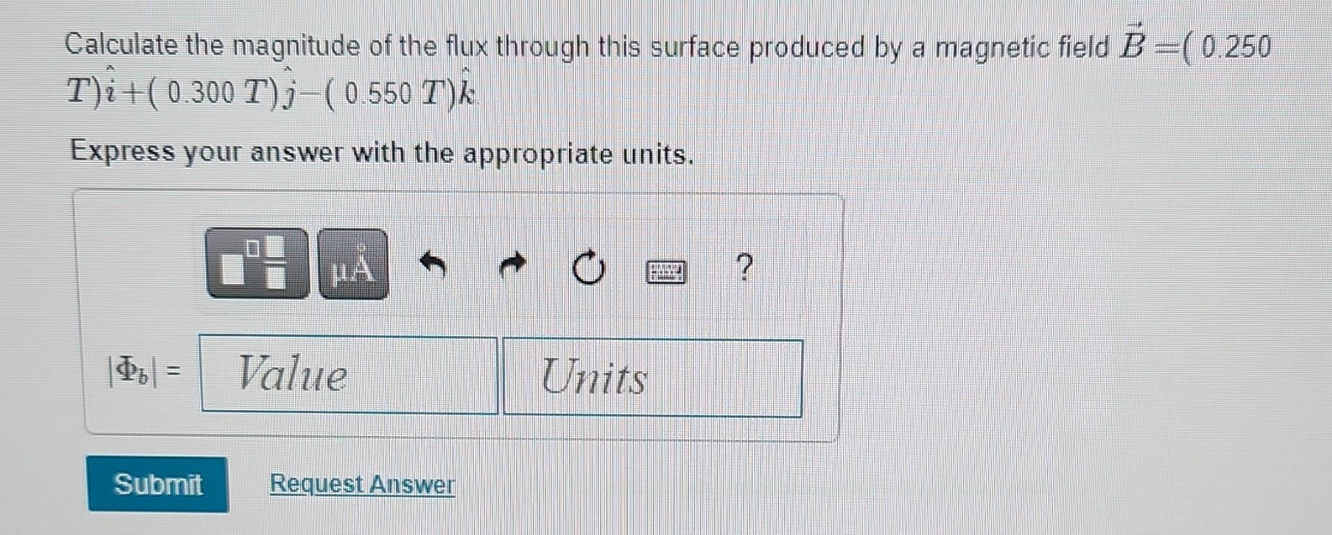 Solved A flat, square surface with side length 3.00 cm is in | Chegg.com