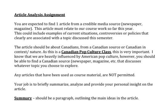 Solved Article Analysis Assignment You are expected to find | Chegg.com