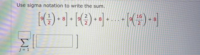 Solved Use sigma notation to write the sum. | Chegg.com