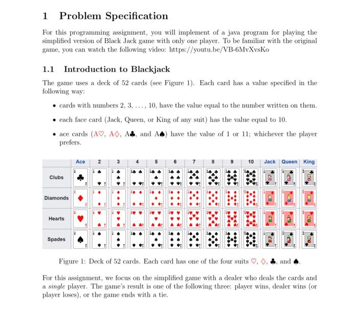Solved 1 Problem Specification For this programming | Chegg.com Solved 1 Problem Specification For this programming | Chegg.com