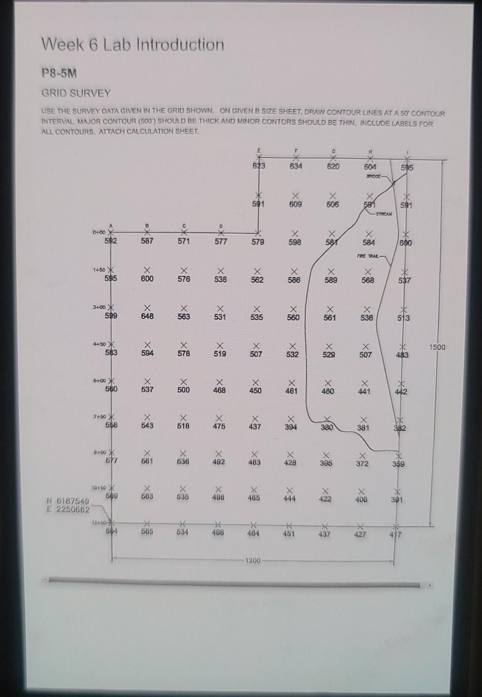 Solved Week 6 Lab Introduction P8-5M GRID SURVEY USE THE | Chegg.com