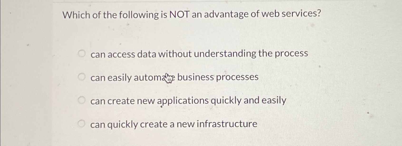Solved Which of the following is NOT an advantage of web | Chegg.com