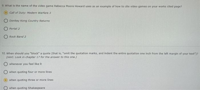 Solved 9. What is the name of the video game Rebecca Moore | Chegg.com