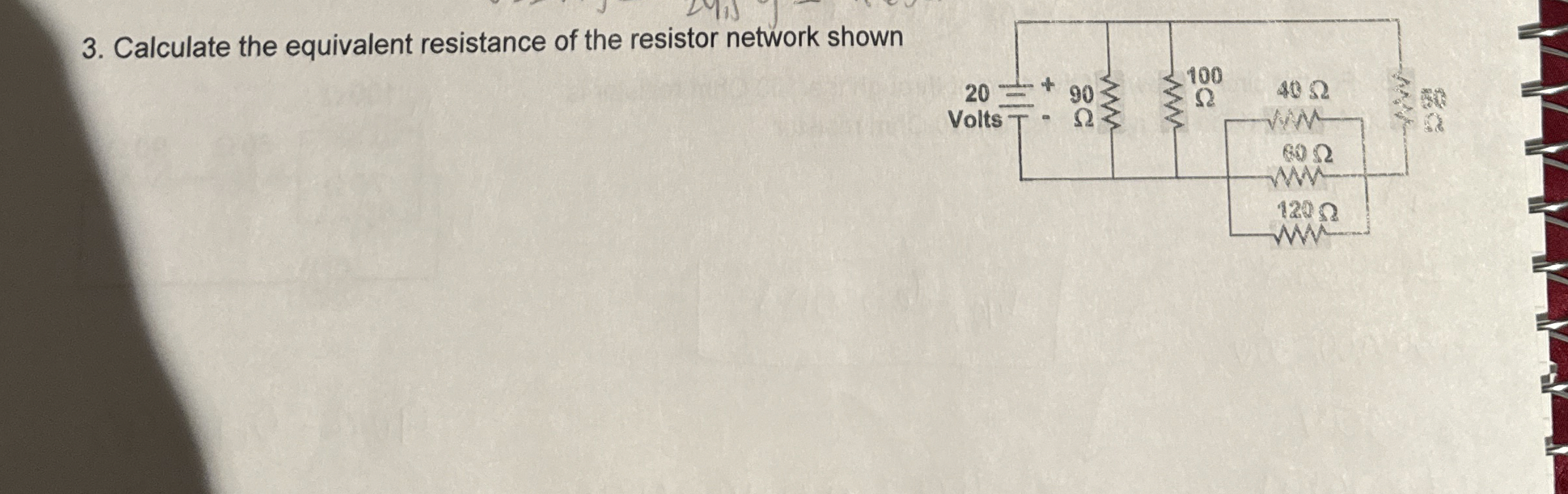 Solved Calculate the equivalent resistance of the resistor | Chegg.com