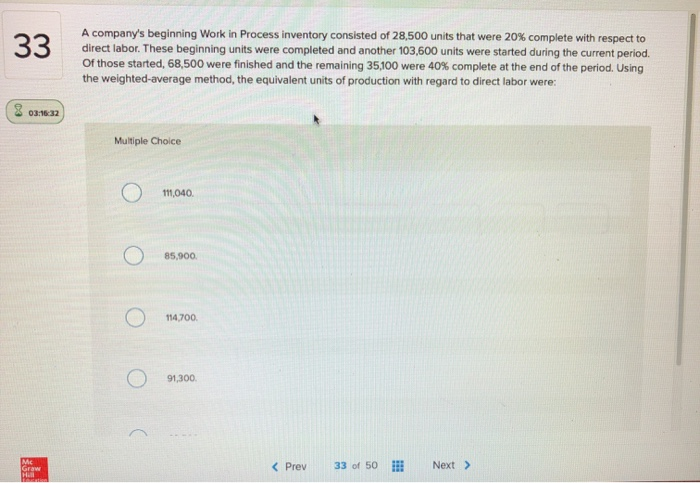 Solved A company's beginning Work in Process inventory | Chegg.com