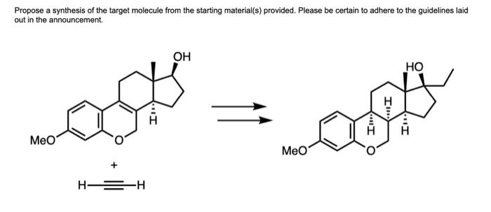 Solved 1. Using the starting material molecule(s) provided, | Chegg.com