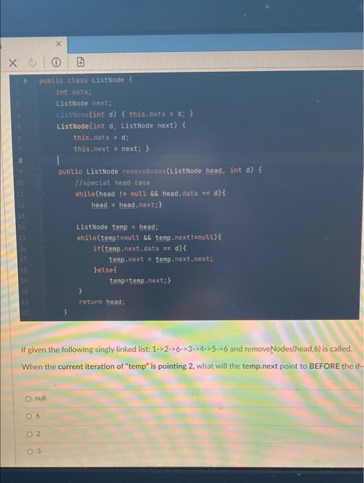 Solved Xo Public Class Listnode Int Data Listnode Next 