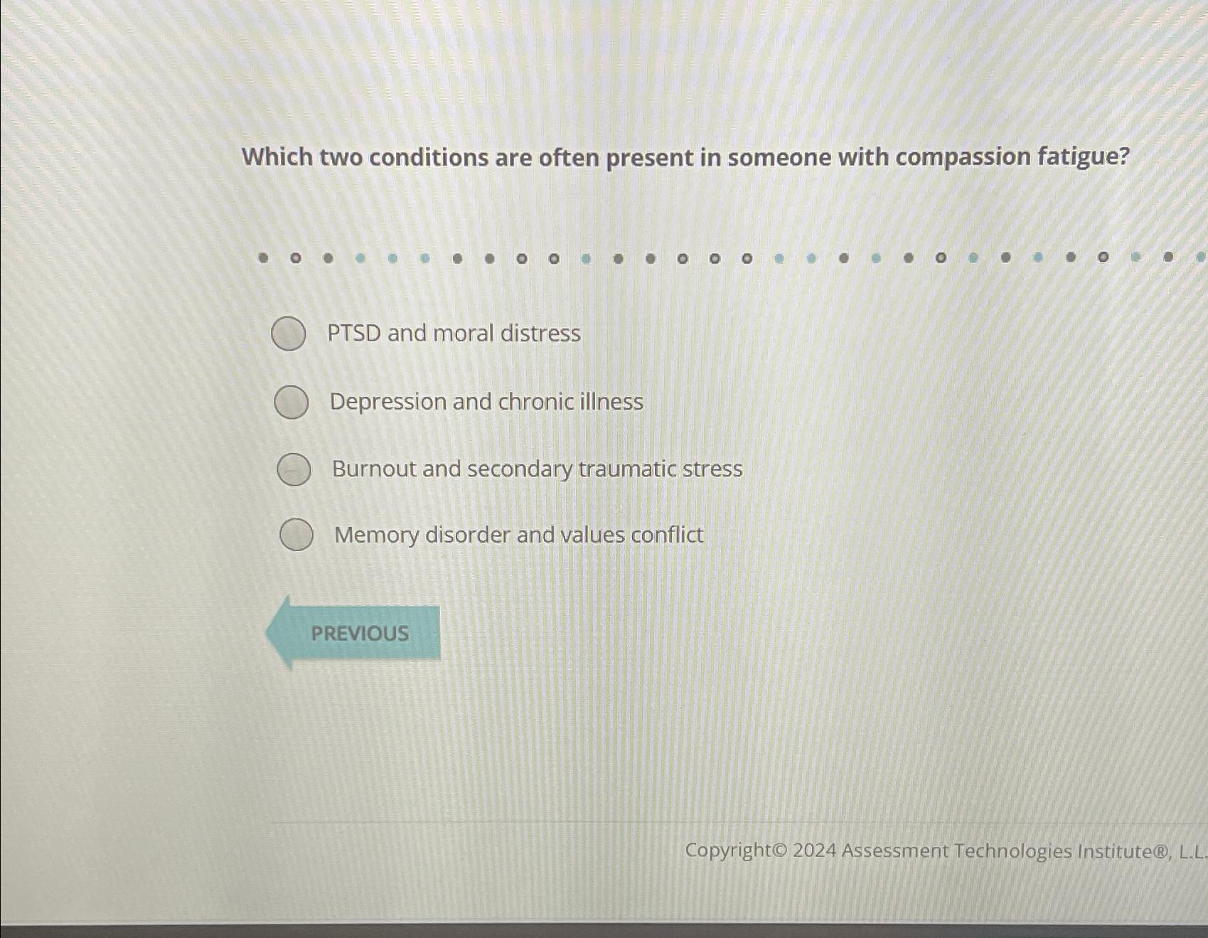 Solved Which two conditions are often present in someone | Chegg.com