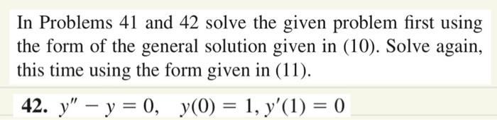 Solved In Problems 41 and 42 solve the given problem first | Chegg.com