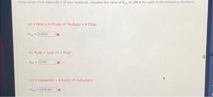 Using values from Appendix C of your textbook, | Chegg.com