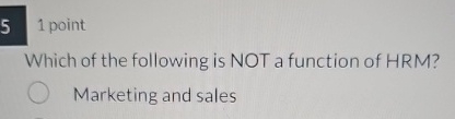 Solved 51 ﻿pointWhich of the following is NOT a function of | Chegg.com