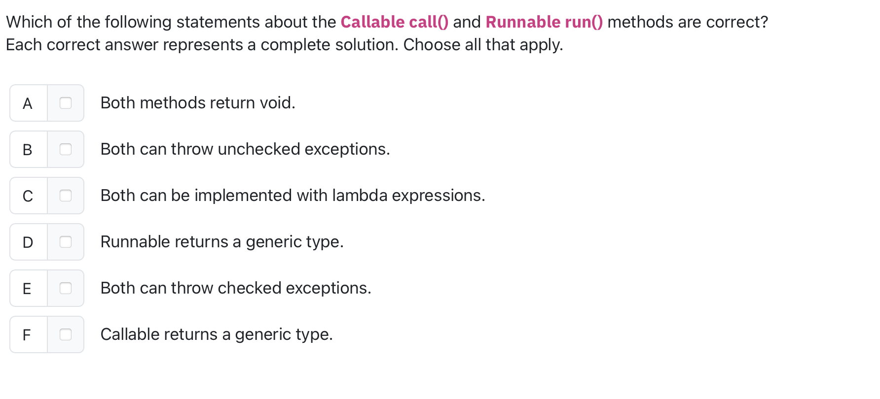 Solved Which of the following statements about the Callable | Chegg.com