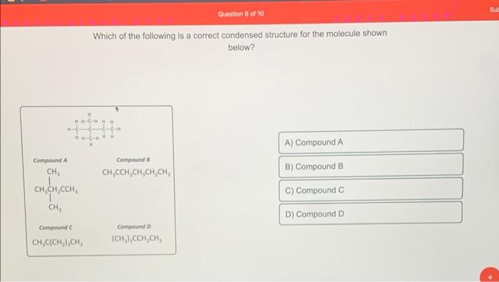 Solved Sut Question 6 of 10 Which of the following is a | Chegg.com