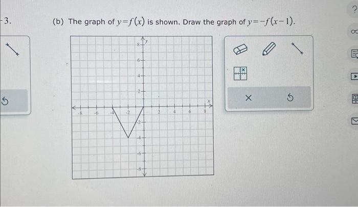 Solved A) The graph of y=g(x) is shown. Draw the graph of | Chegg.com