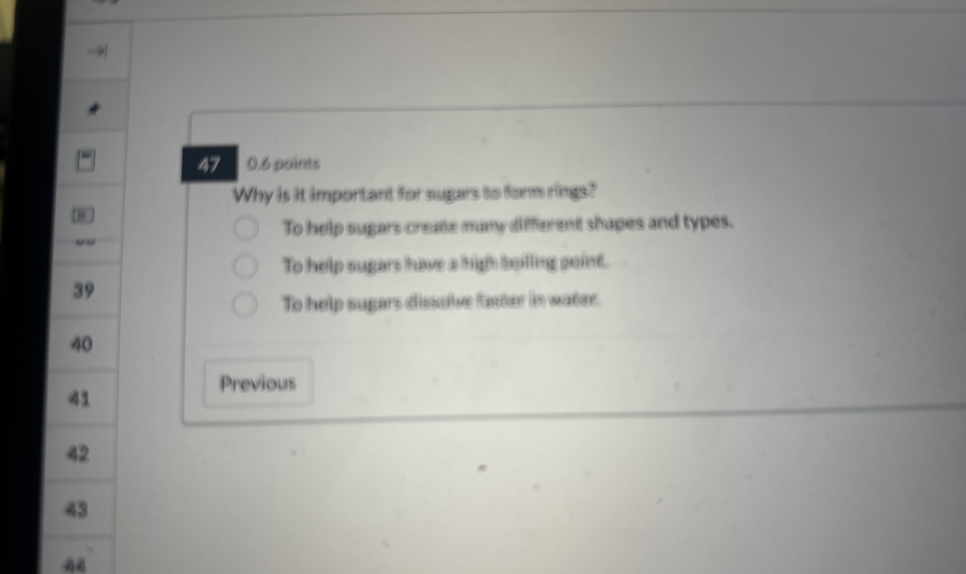 Solved 470.6 ﻿pointsWhy is it important for sugars to form | Chegg.com