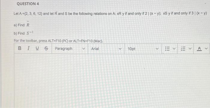 Solved - is referred to as the complementary relation with | Chegg.com
