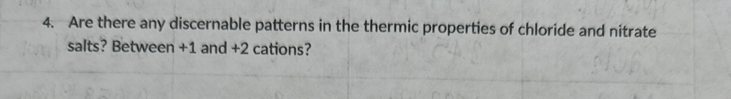 Solved Are there any discernable patterns in the thermic | Chegg.com