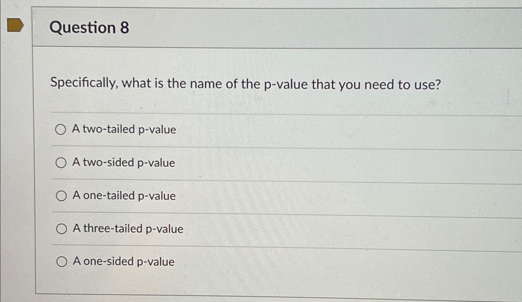 Solved Question 8Specifically, what is the name of the | Chegg.com