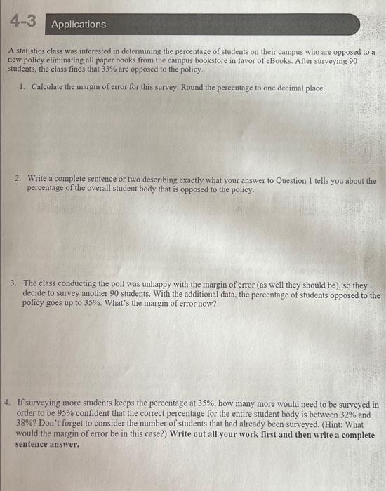 Solved A statistics class was interested in determining the | Chegg.com