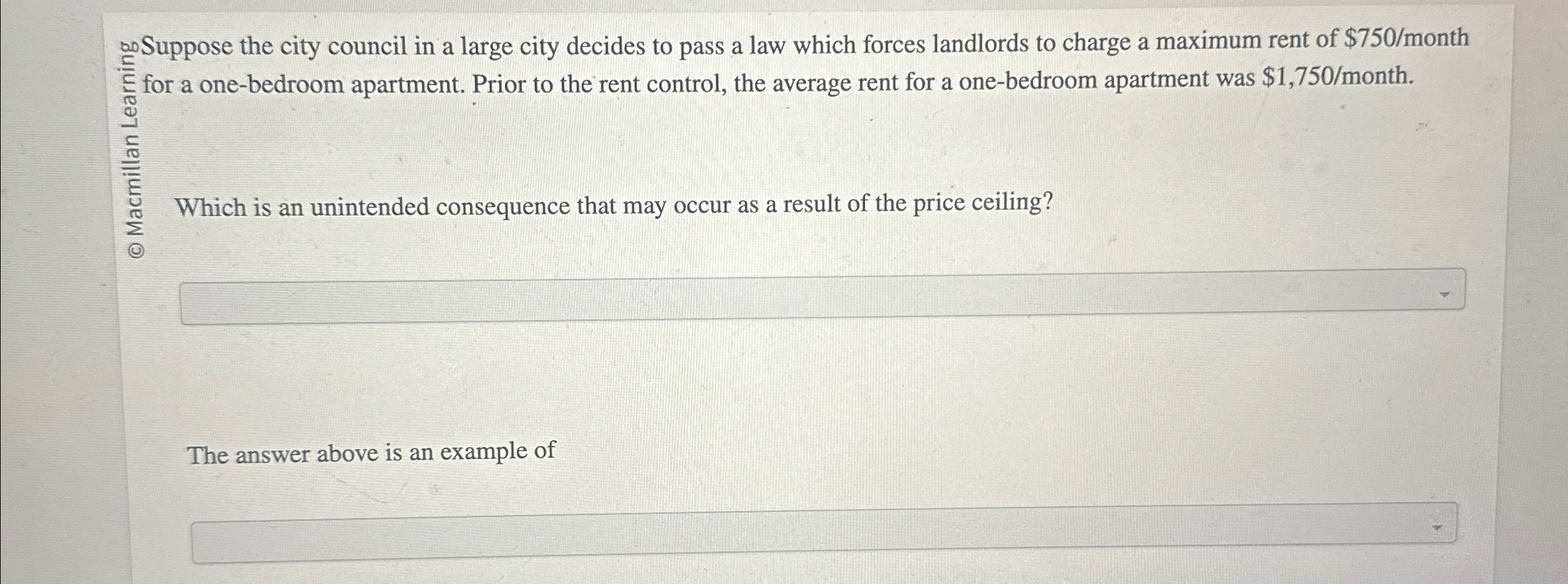 Solved Which is an unintended consequence that may occur as | Chegg.com