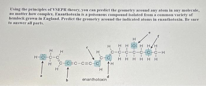 Solved Using the principles of VSEPR theory, you can predict | Chegg.com