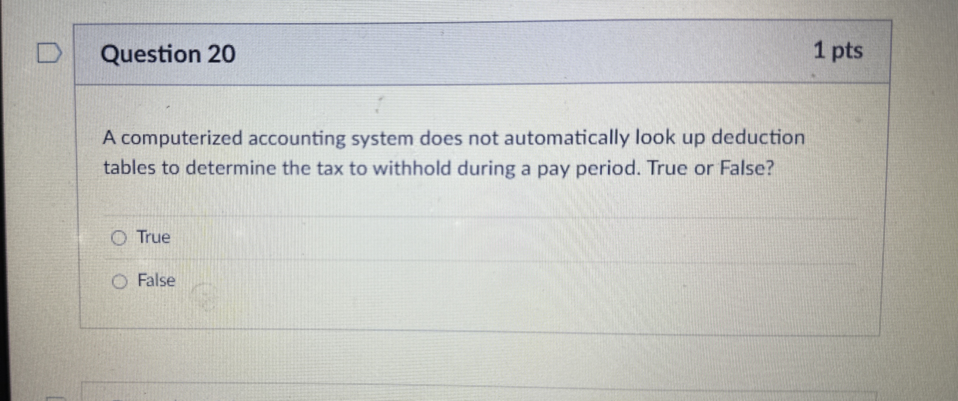 Solved Question 201 ﻿ptsA computerized accounting system | Chegg.com