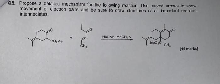 Solved 5. Propose a detailed mechanism for the following | Chegg.com