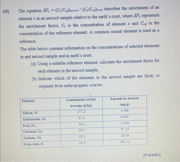 Solved The equation EFx=(Cd/Cref) aerowl /(Cd/Craf)cnst | Chegg.com