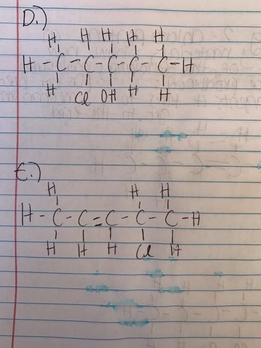 Solved Using 2-Chloropentane as starting material, show the | Chegg.com