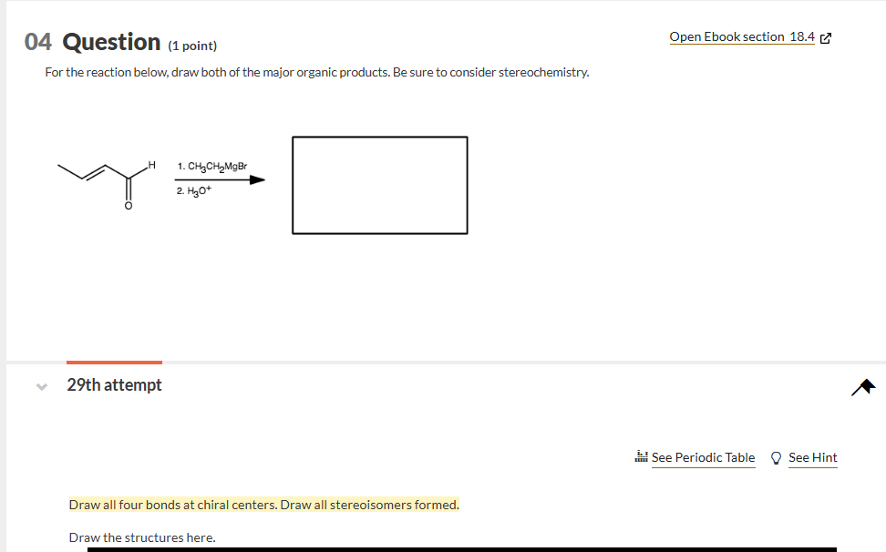Solved 04 ﻿Question _((1 ﻿point )) ﻿For the reaction below, | Chegg.com
