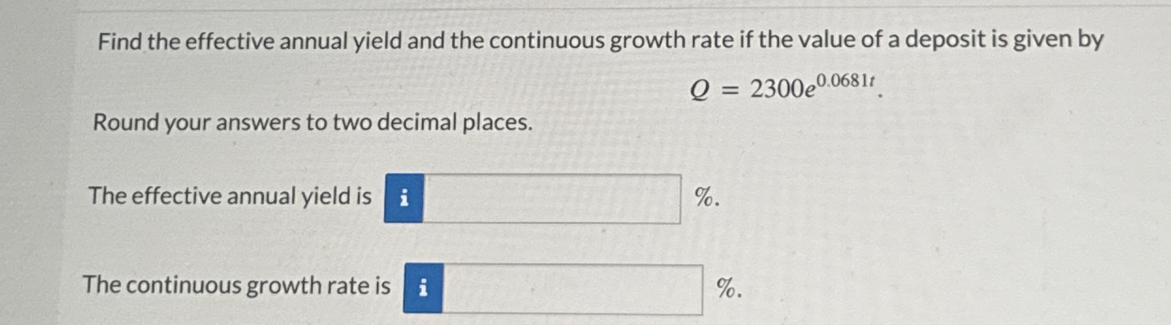[Solved]: Find the effective annual yield and the continuous