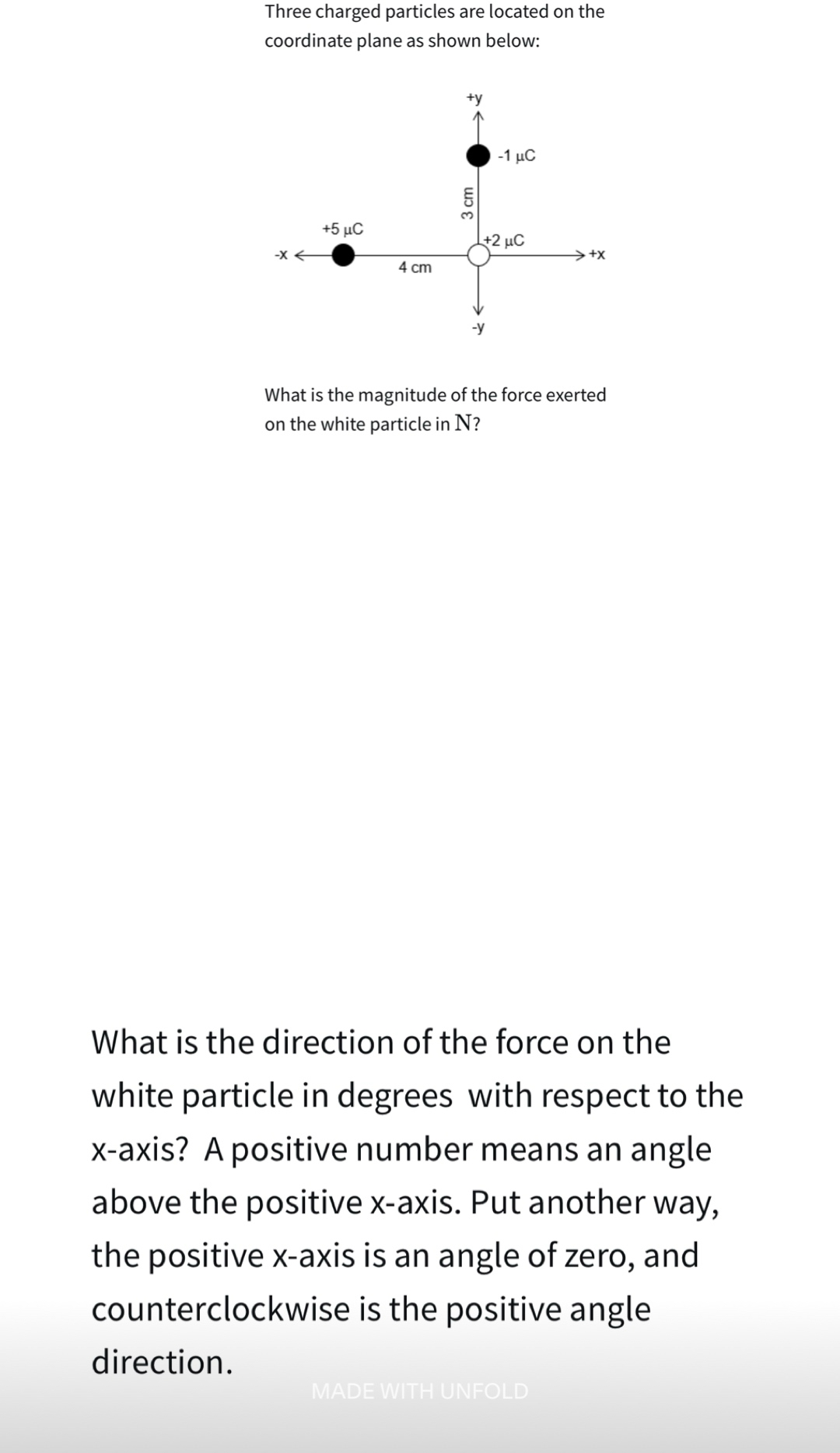 Solved by an EXPERT Three charged particles are located on the coordinate | Chegg.com