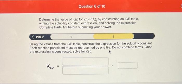 Solved Determine the value of Ksp for Zn(PO3)2 by | Chegg.com