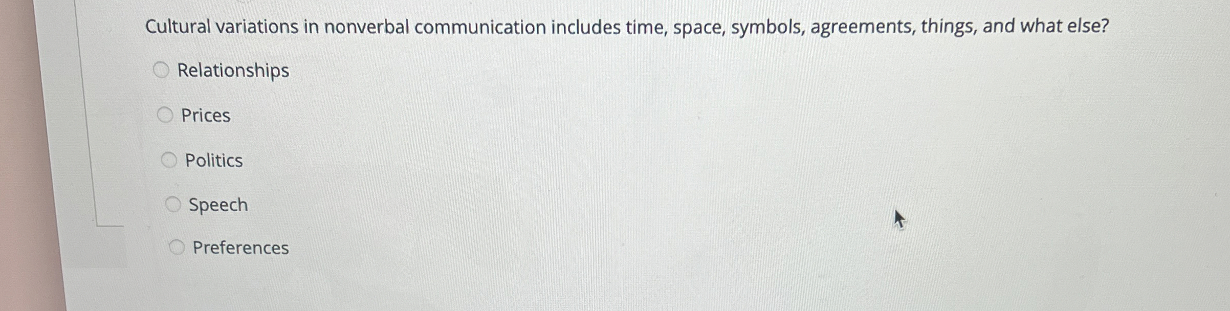 Cultural variations in nonverbal communication | Chegg.com