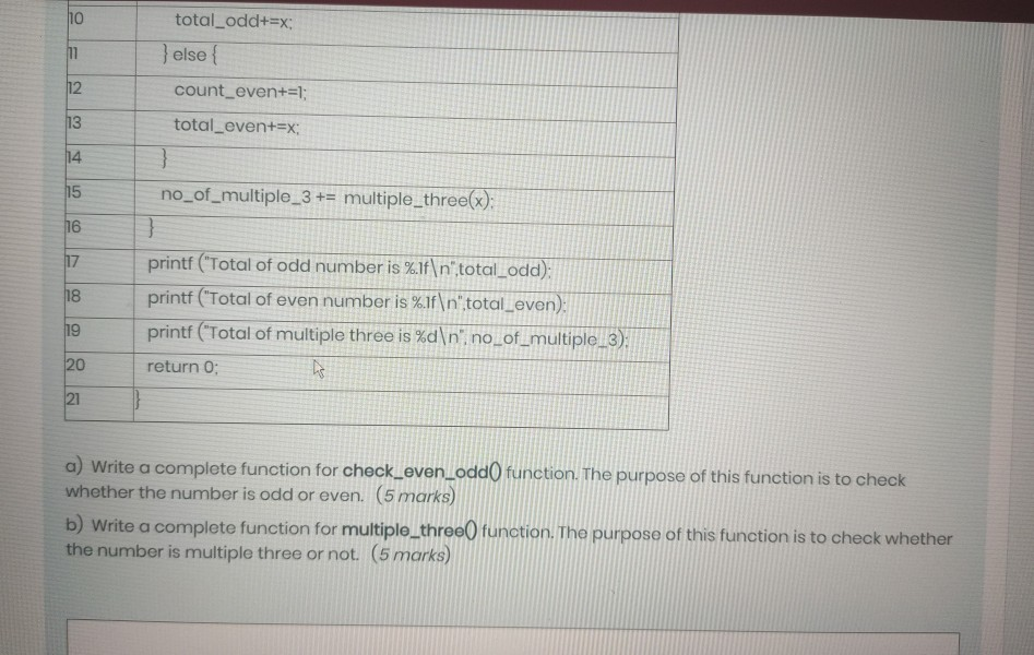Solved The following program reads the first and last number | Chegg.com
