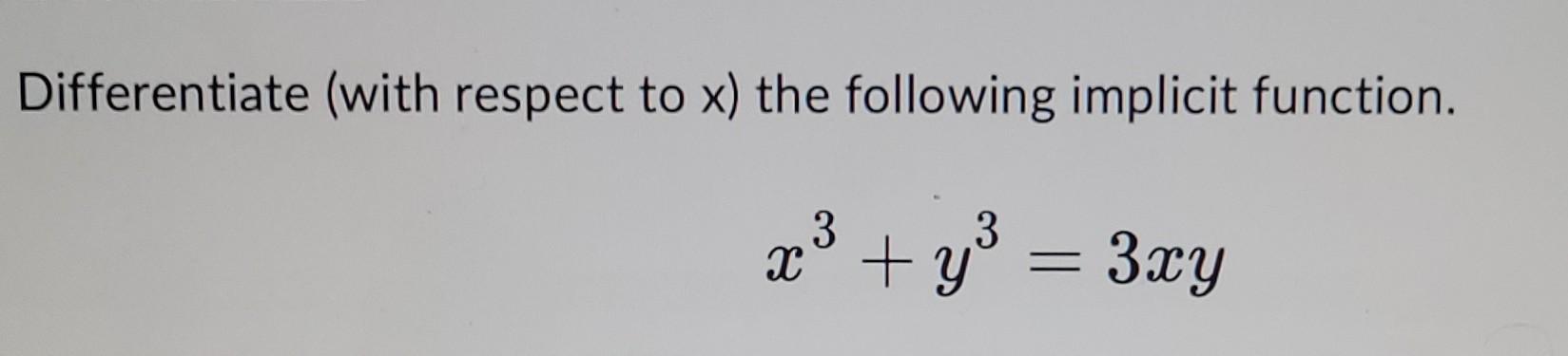 Solved Differentiate (with respect to x ) the following | Chegg.com