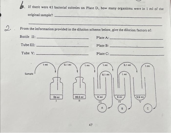 Solved Name Section Date at is the dilution factor Plate A: | Chegg.com