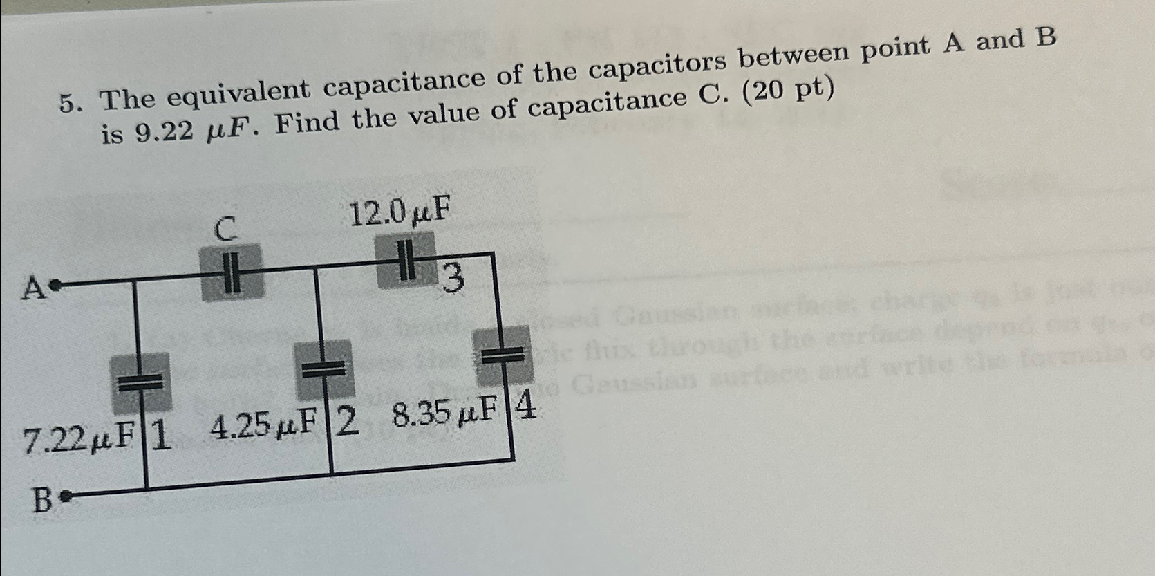 Solved The equivalent capacitance of the capacitors between | Chegg.com