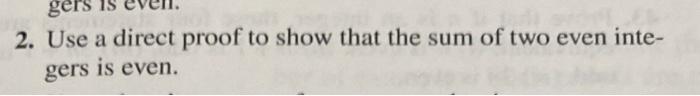 Solved Discrete Math please show work! 2. use a direct proof | Chegg.com