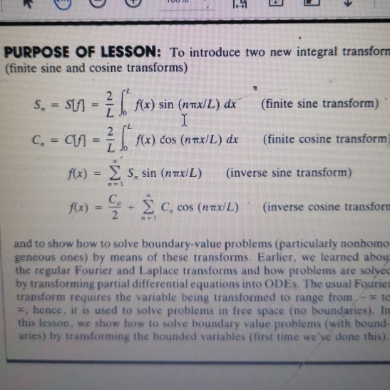 Solved Use a finite Fourier transform to solve the IBVP Ue = | Chegg.com