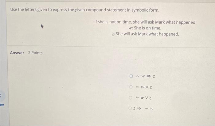 Solved Use the letters given to express the given compound | Chegg.com