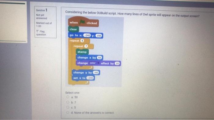 Solved Considering the below OUBuild script. How many lines | Chegg.com