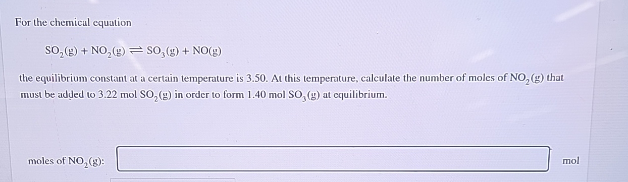 Solved For the chemical | Chegg.com