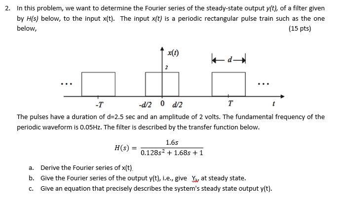 Solved In this problem, we want to determine the Fourier | Chegg.com