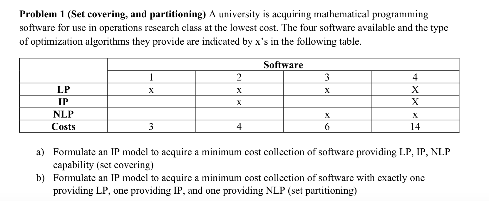 A university is acquiring mathematical programming | Chegg.com