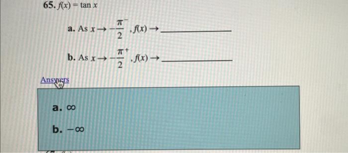 Solved For Exercises 65-68, complete the statements for the | Chegg.com