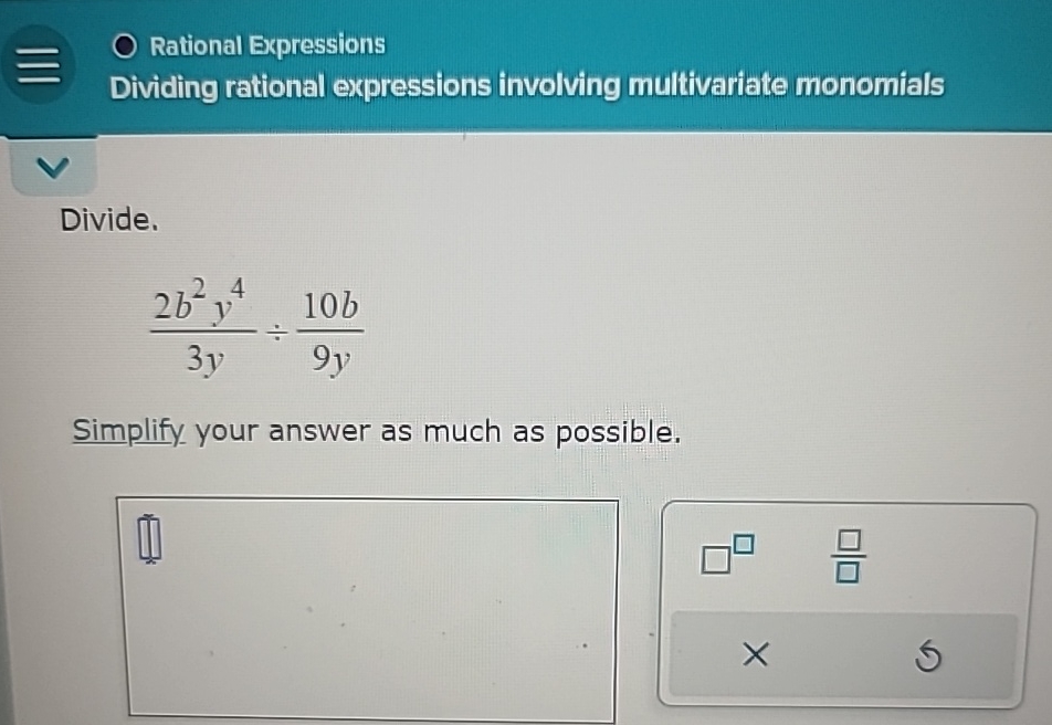 Solved Rational ExpressionsDividing rational expressions | Chegg.com